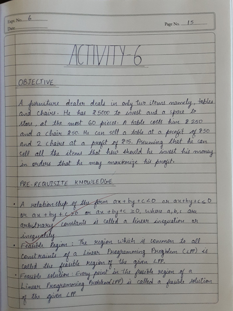 Maths Record Activity 6 Pdf