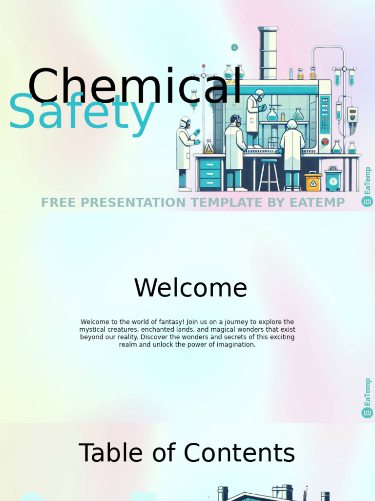 Chemical Safety PowerPoint Template by EaTemp | PDF