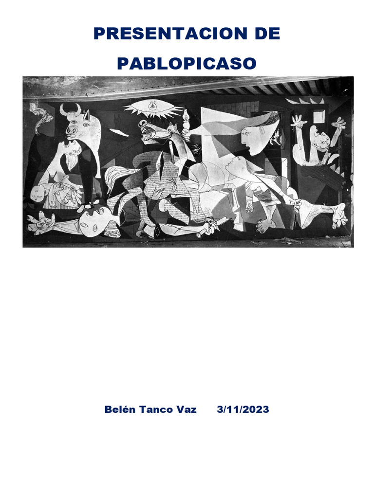 Pablo Picaso | PDF | Pablo Picasso | Museo