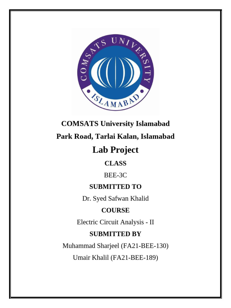 ECA 2 LAB Project | PDF