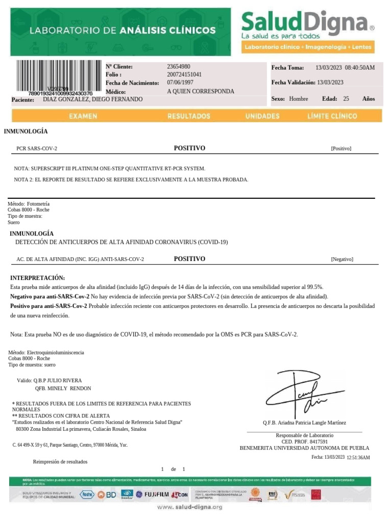 Resultado Salud Digna | PDF | Enfermedades y trastornos | Causas de la muerte