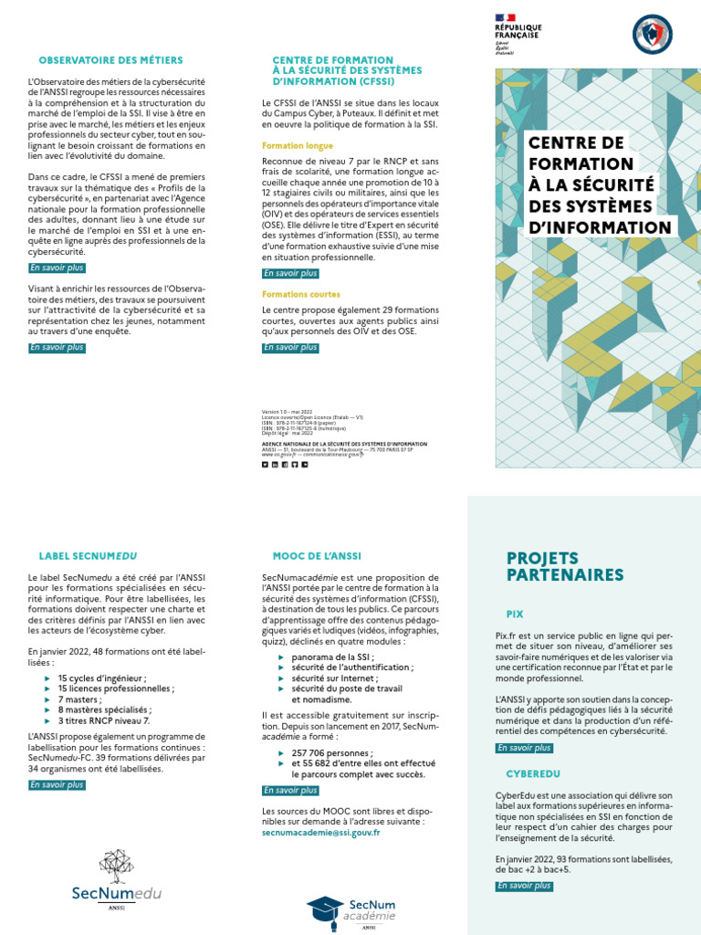 Anssi Cfssi Plaquette | PDF