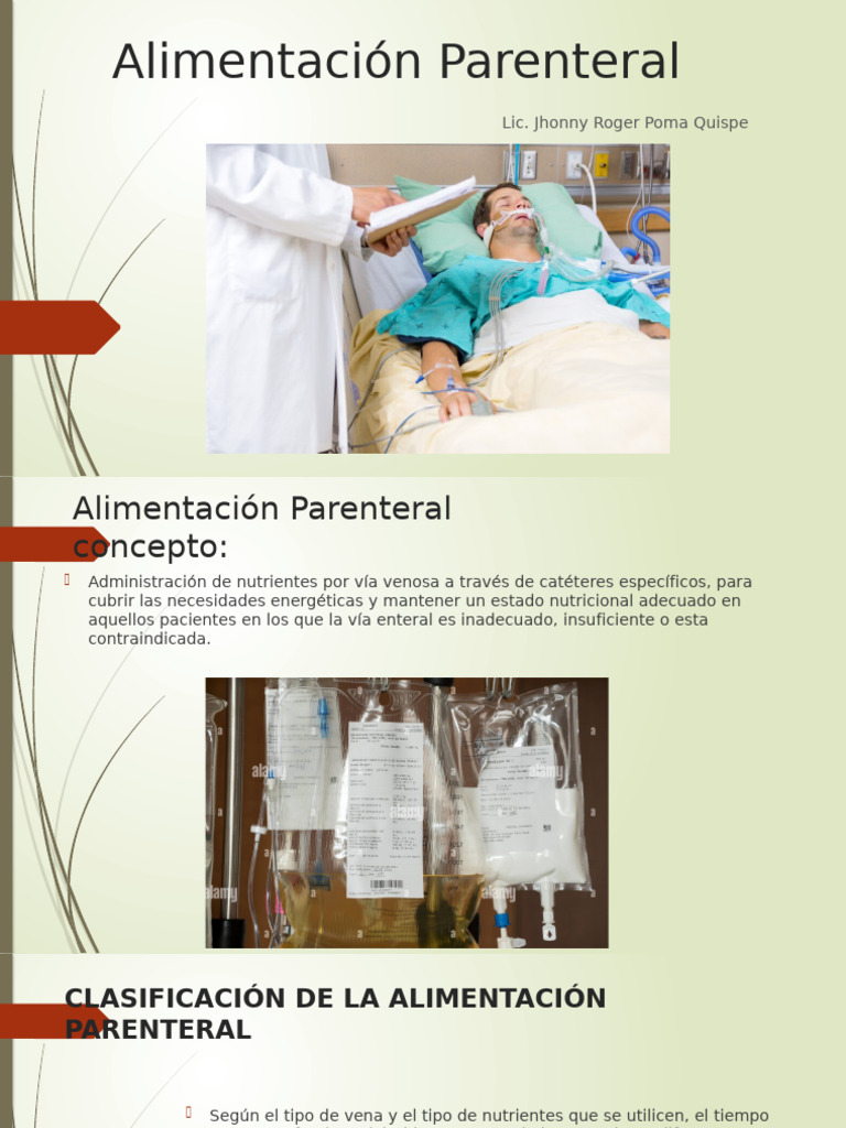 Alimentación Parenteral | PDF