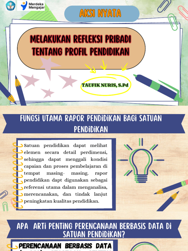 Aksi Nyata Tentang Profil Pendidikan - Compressed | PDF