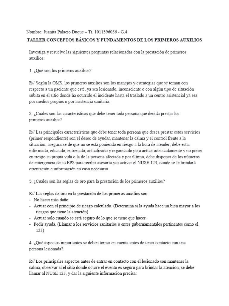 Taller Conceptos Básicos | PDF