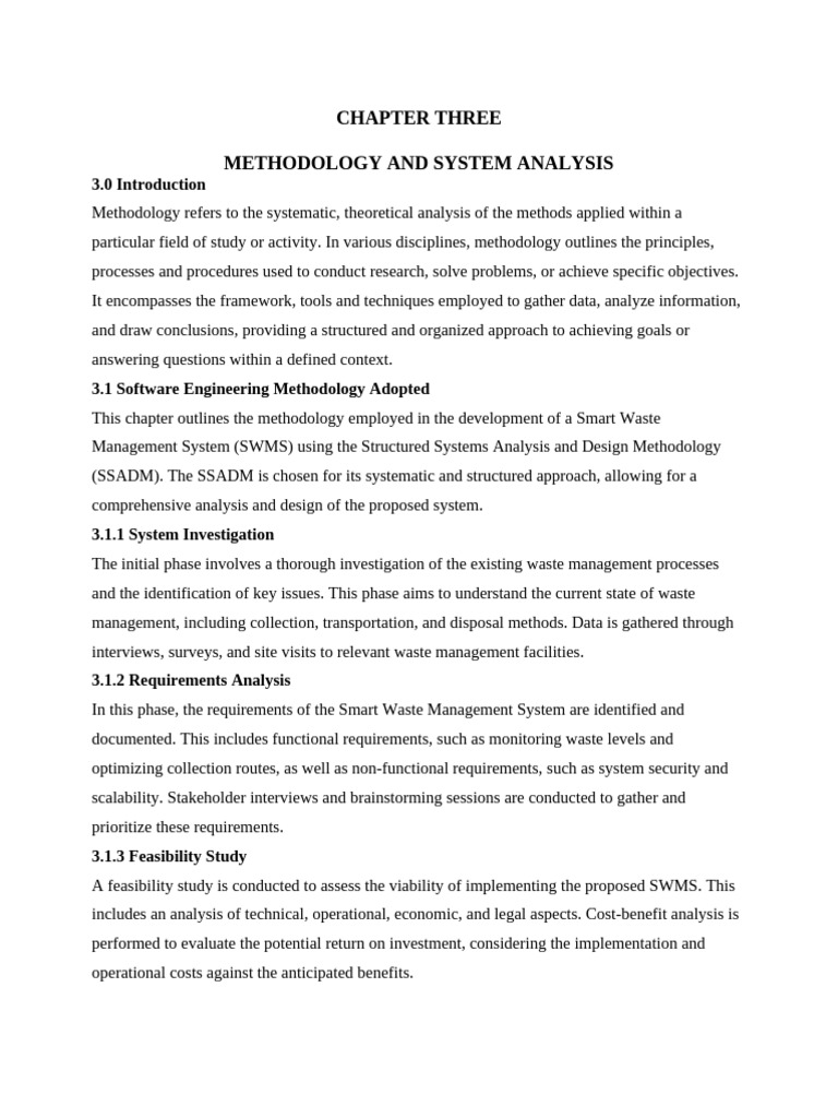 Chapter Three Project | PDF