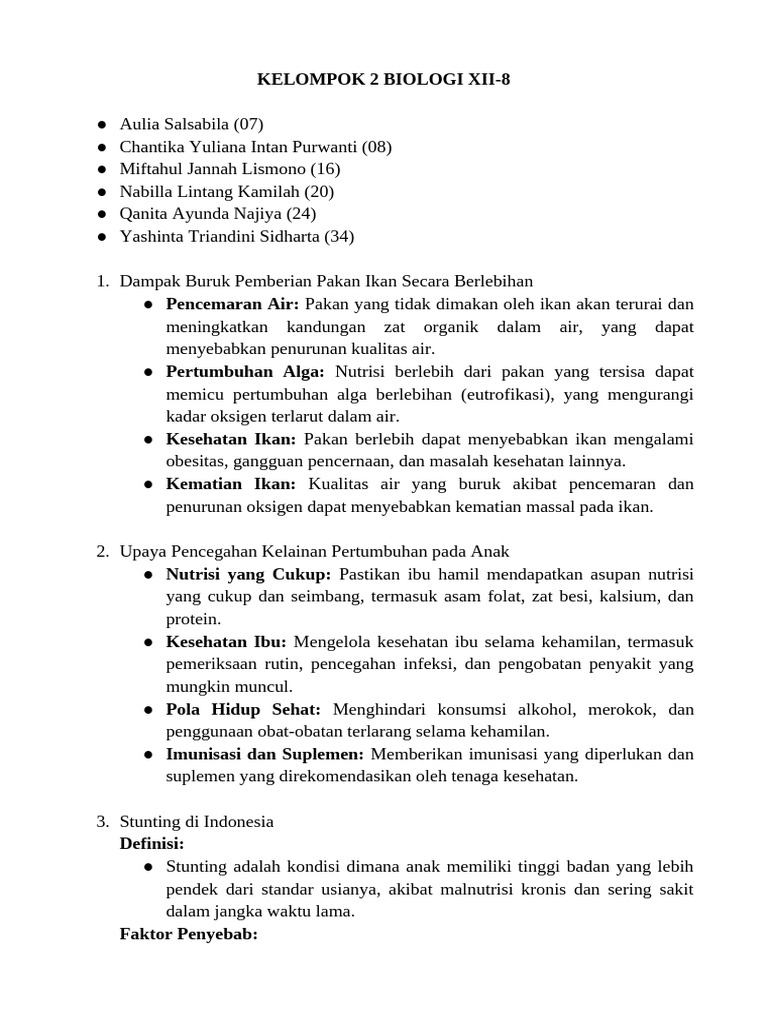Biologi Kel 2 | PDF