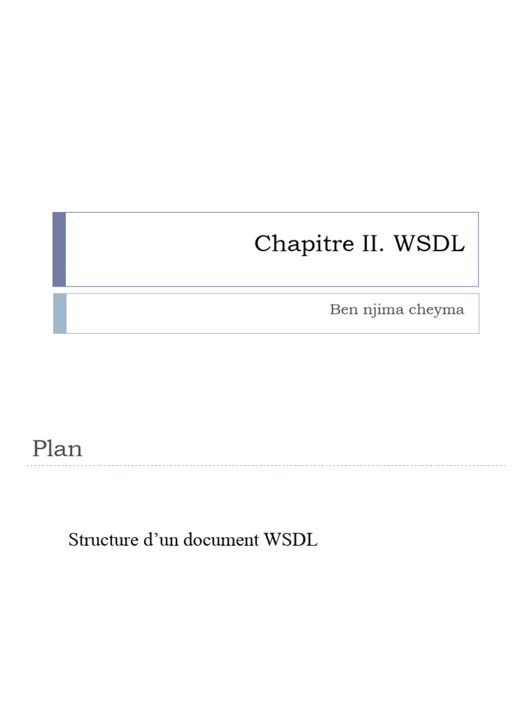 WSDL | PDF