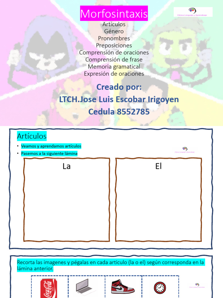 Cuadernillo Morfosintaxis 1 | PDF