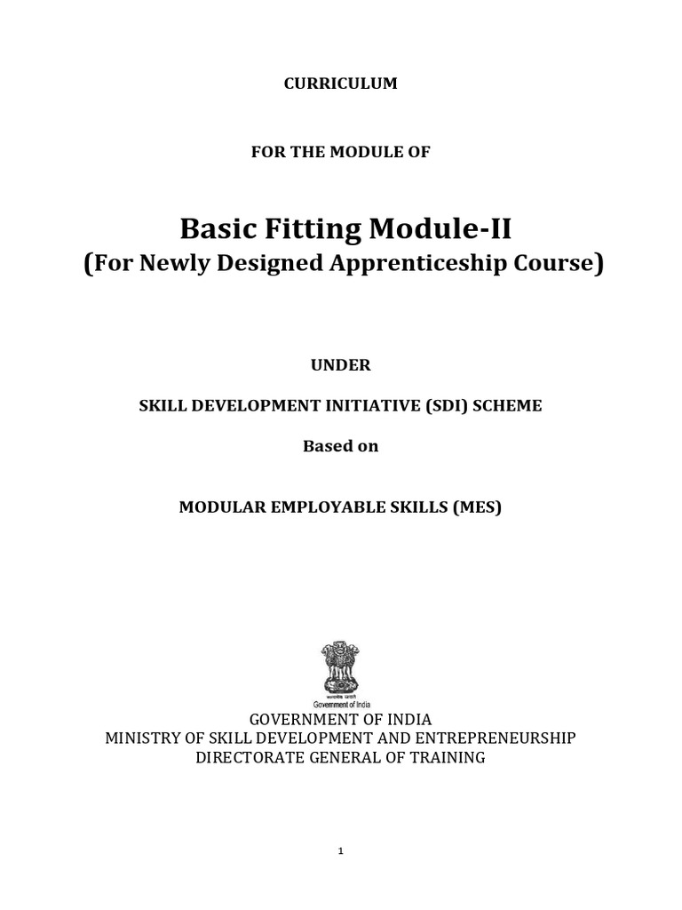 Basic Fitter Module - 2 | PDF