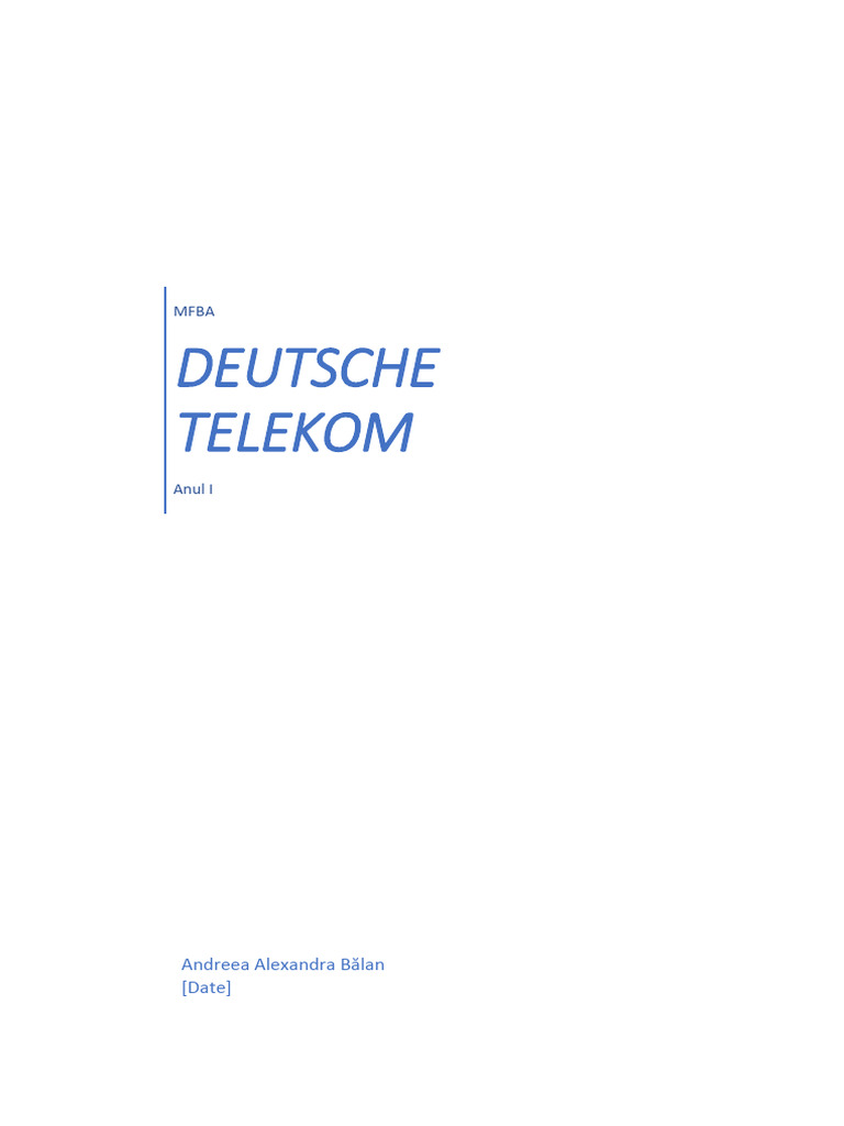 Deutsche Telekom | PDF