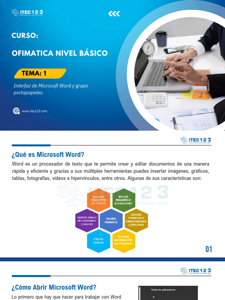 TEMA 1 - OFIMATICA NIVEL BÁSICO | PDF