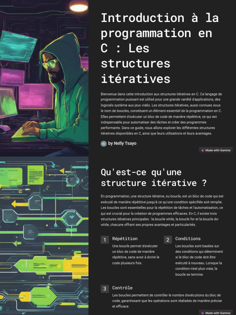 Introduction A La Programmation en C Les Structures Iteratives | PDF Introduction A La Programmation en C Les Structures Iteratives | PDF