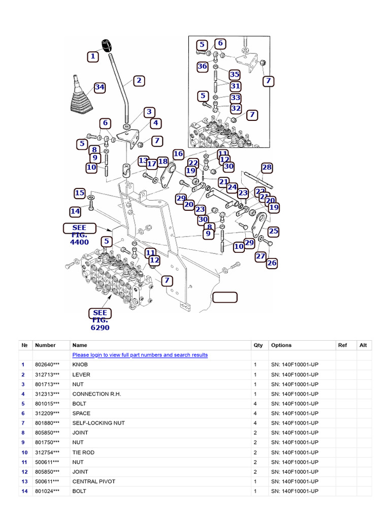 WB140-2 S - N 140F10001-Up - BACKHOE CONTROL LEVERS - KOMATSU LAYOUT ...