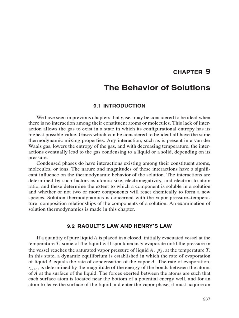 Chapter 9_Introduction to the Thermodynamics of Materials, Sixth Edition | PDF