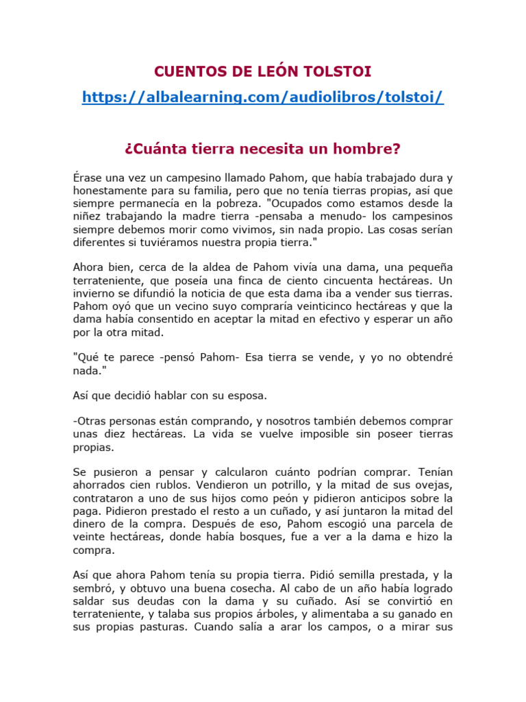 CUENTOS CORTOS | PDF