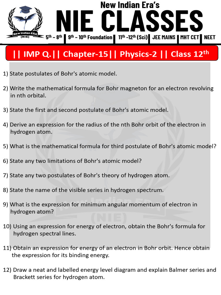 IMP Chapter 15 Phy | PDF
