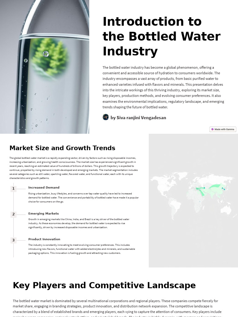 Introduction to the Bottled Water Industry | PDF