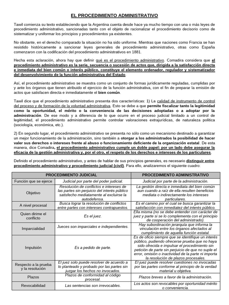 Procedimiento Administrativo | PDF