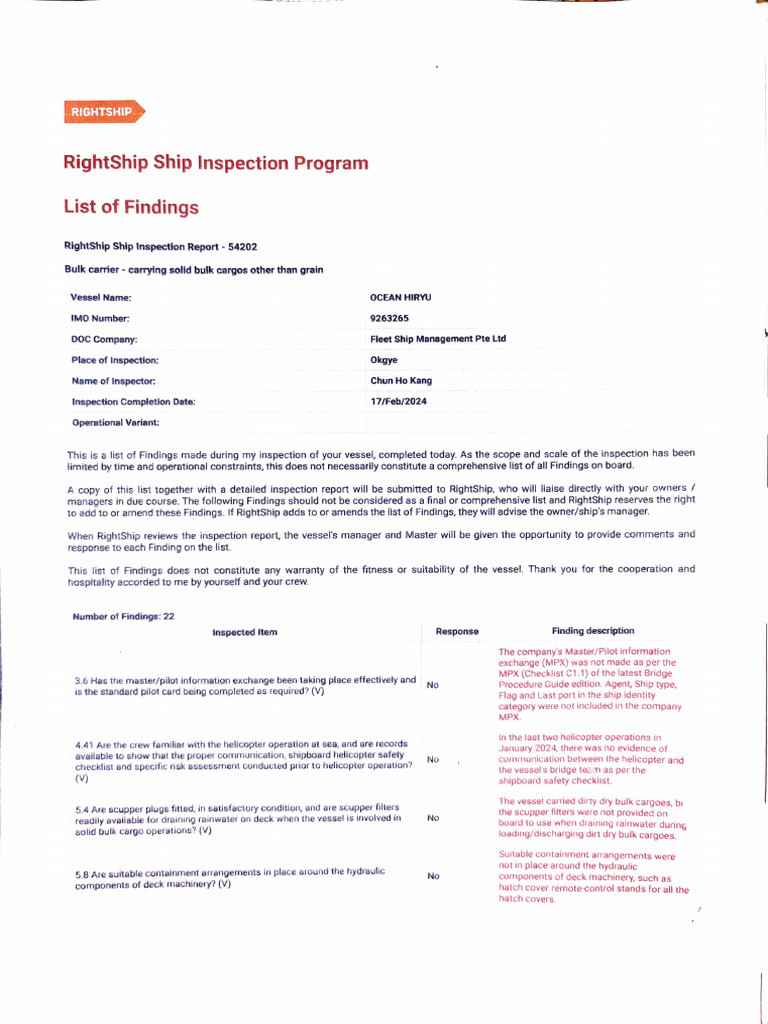 Rightship | PDF | Ships | Water Transport