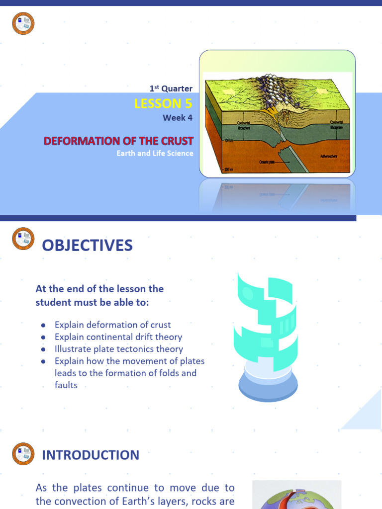 Lesson 5 Deformation of The Crust and Age of Rocks | PDF