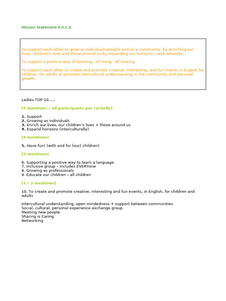 Mission Statement | PDF