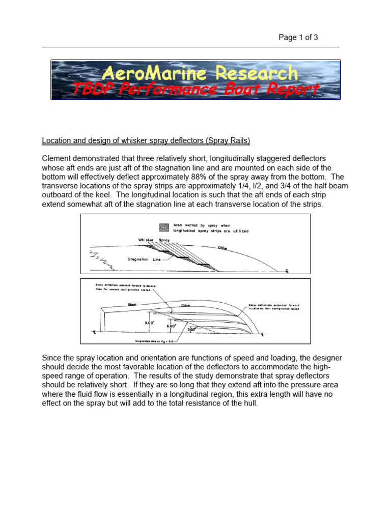Spray Rail Design - Jim Russell | PDF
