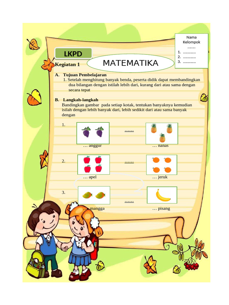 LKPD Matematika KLS 1 | PDF