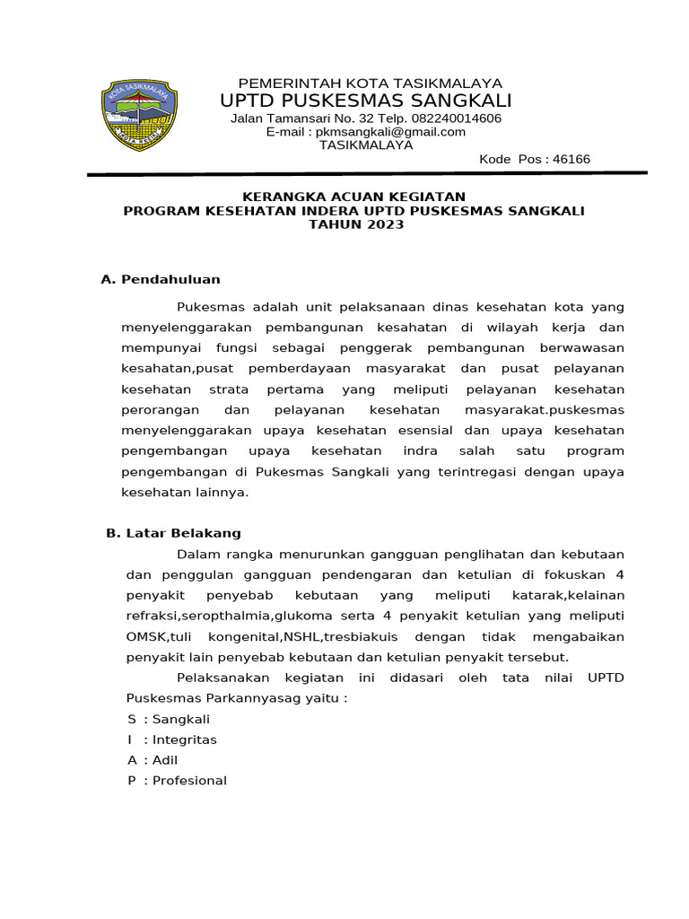 Kak Kesehatan Indera | PDF