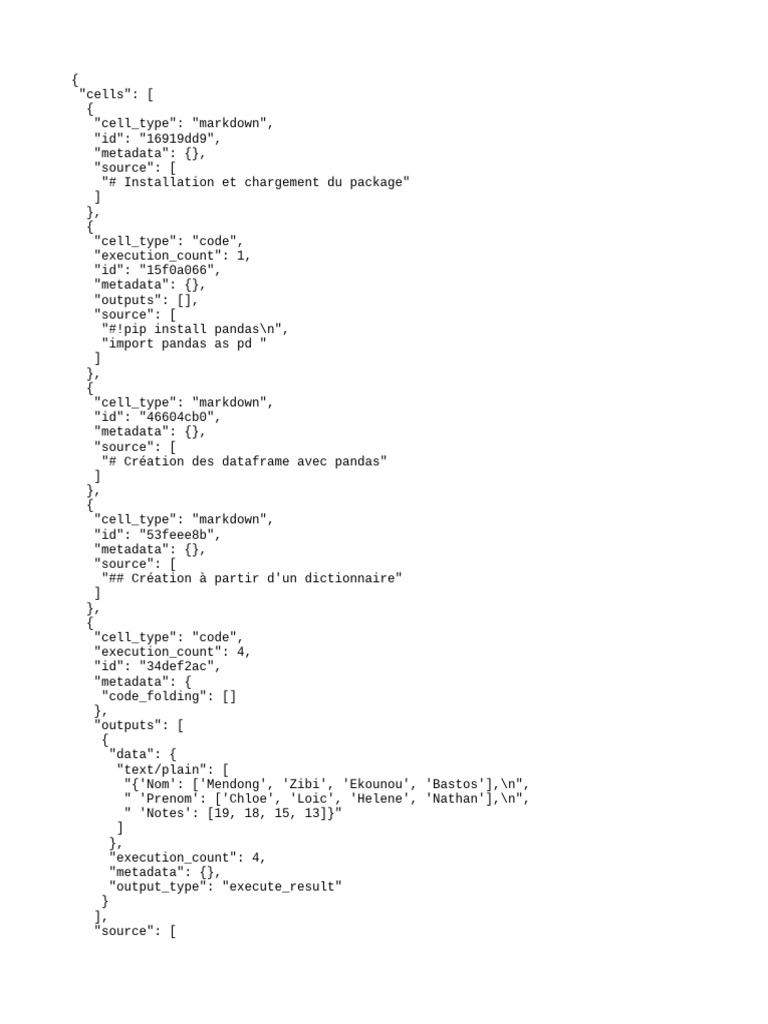 01 Pandas For ML J3.ipynb | PDF
