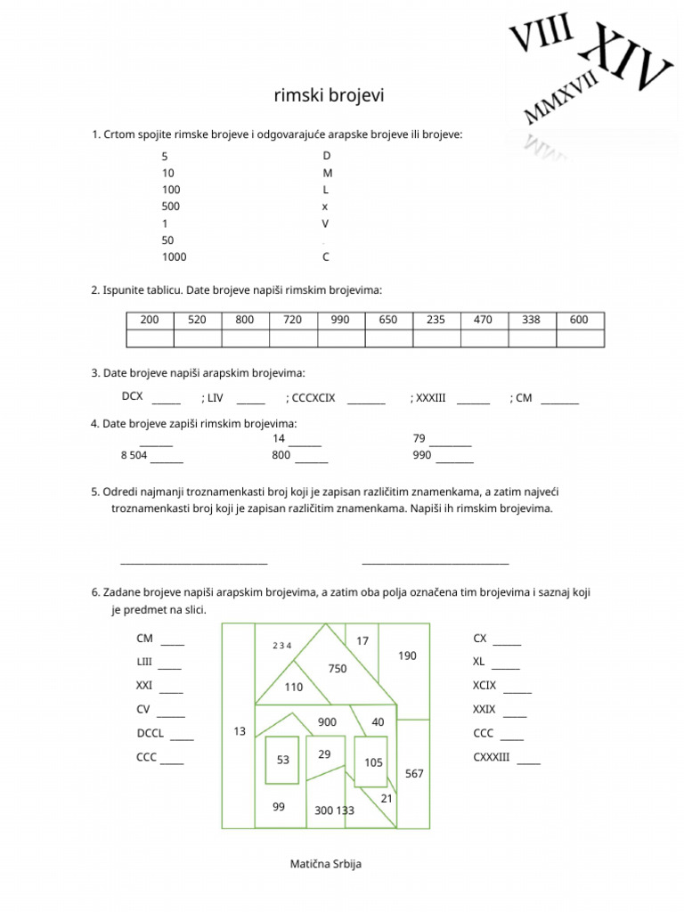 Rimski Brojevi | PDF