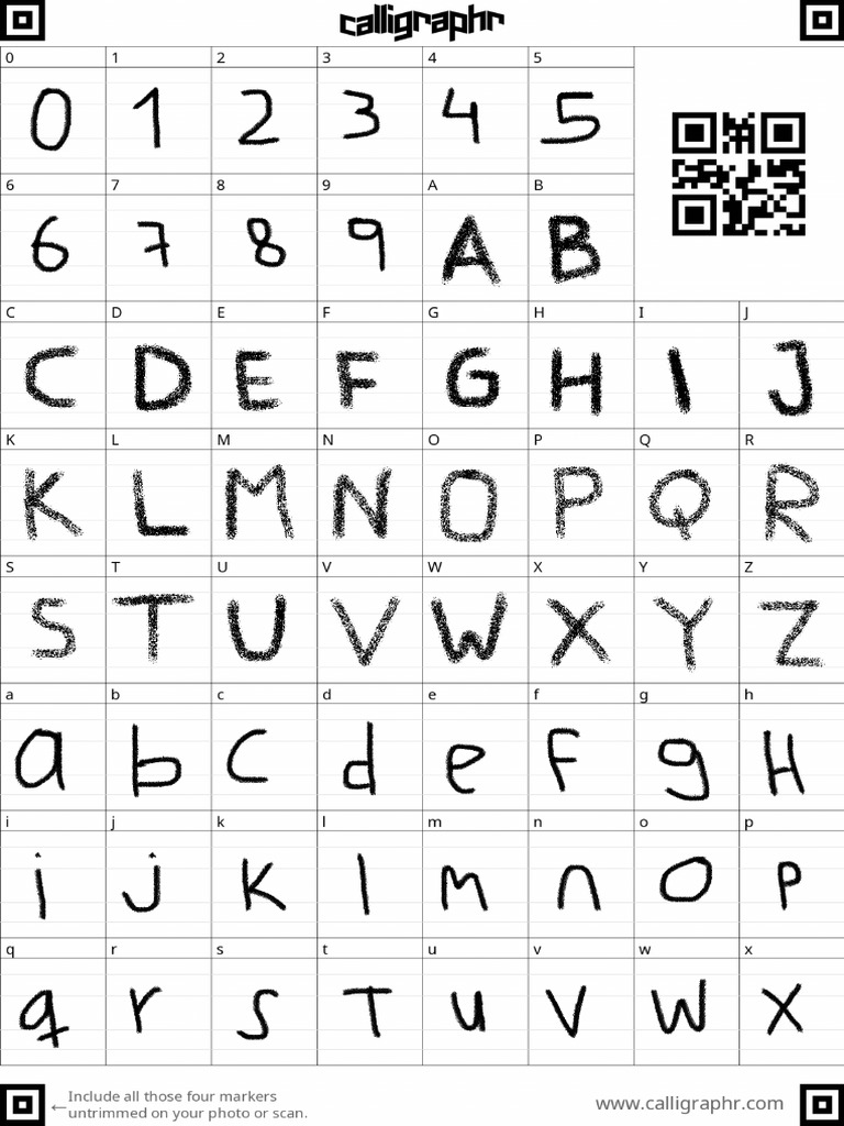 Calligraphr Template | PDF