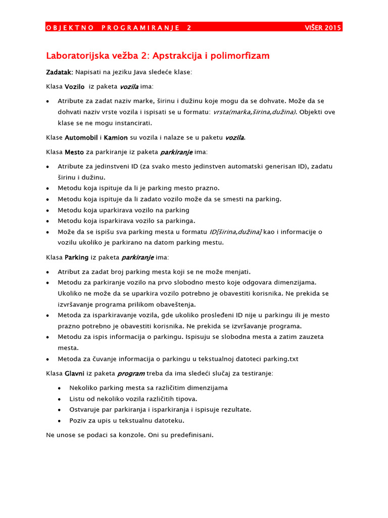 Laboratorijska Vezba 2 | PDF