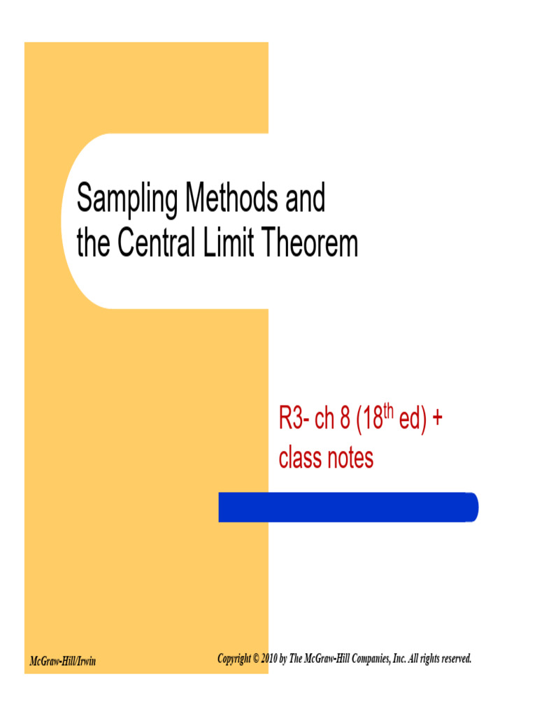 2b. Sampling & Sampling Distribution-Part B | PDF 2b. Sampling & Sampling Distribution-Part B | PDF