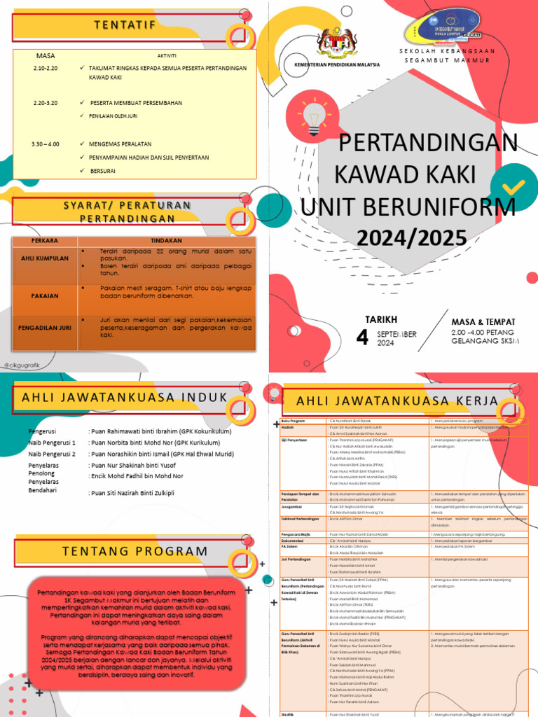 Buku Program Kawad Kaki Unit Beruniform | PDF
