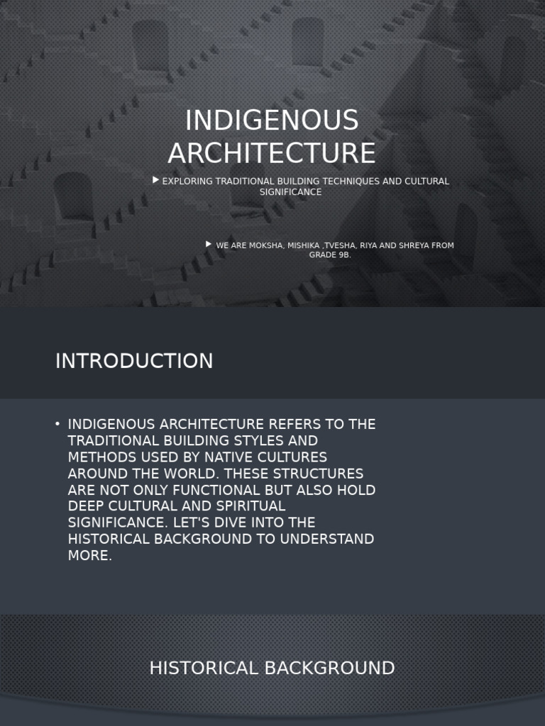Indigenous Architecture 3 | PDF