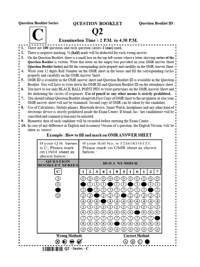 Question Booklet: Paper-I | PDF