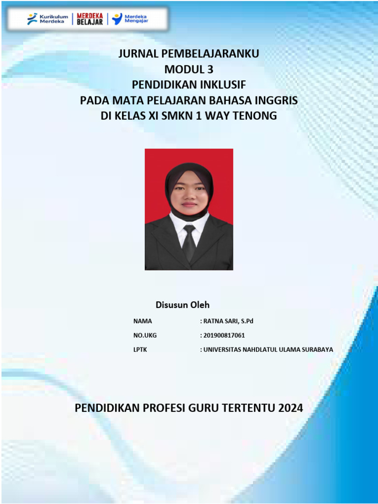 Jurnal Pembelajaranku Modul 3 Pendidikan Inklusif | PDF