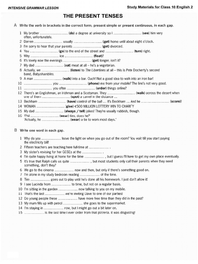 Des C1 & C2 Unit 1 Grammar A 23.9 | PDF