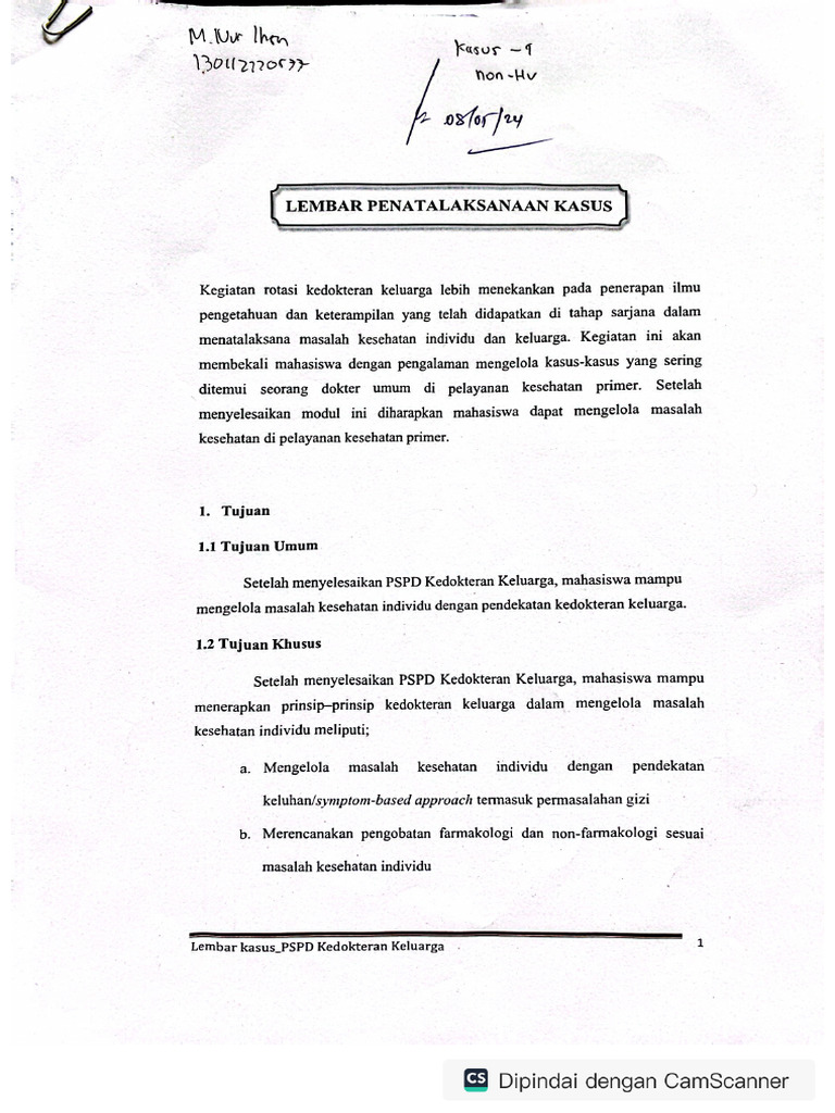 Kasus 4 - Muhammad Nur Ihsan - Dispepsia - HV | PDF