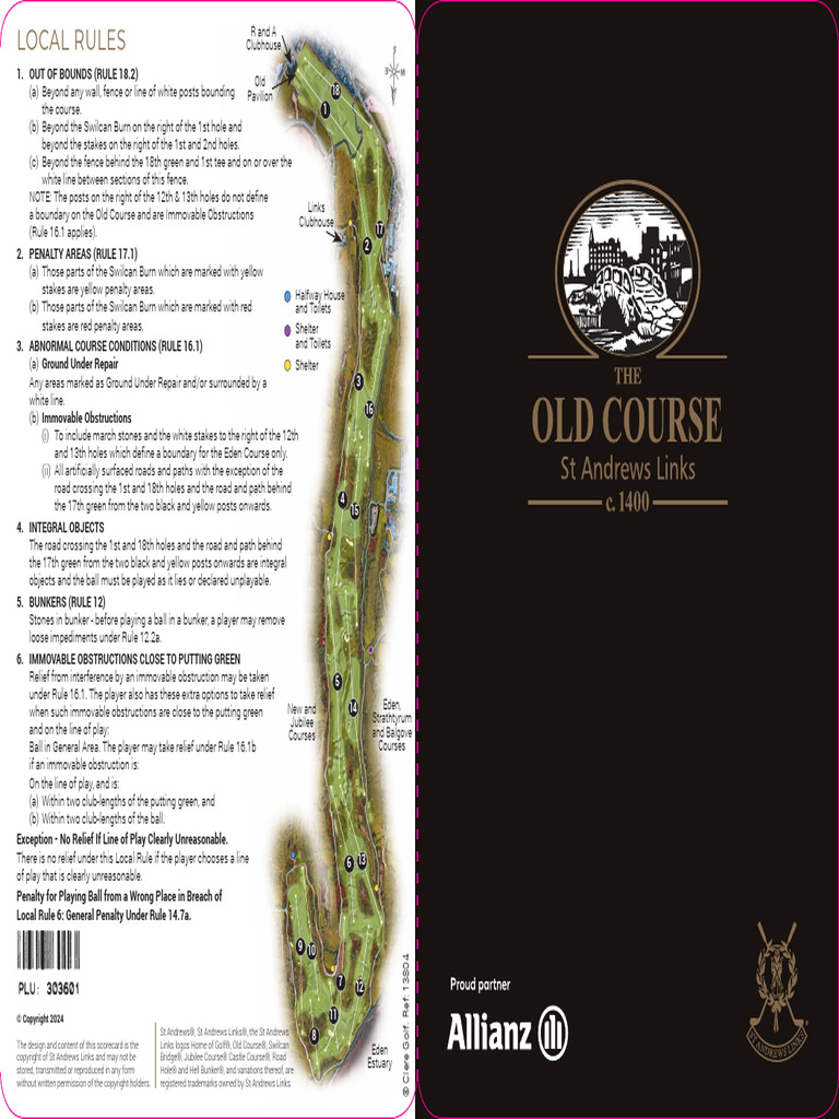 Old Course Scorecard 2024_FINAL VERSION | PDF