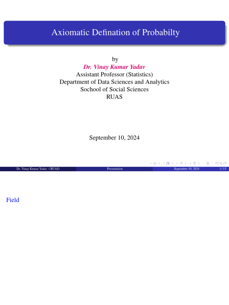 Axiomatic Defination | PDF