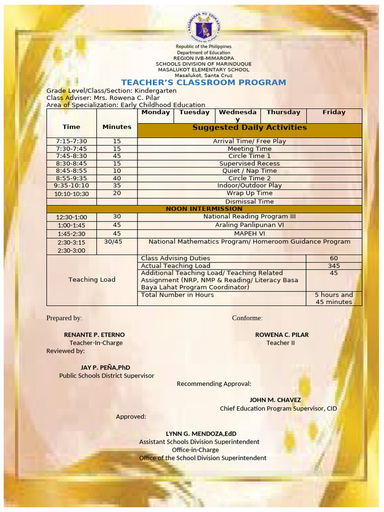 final-classroom-program | PDF