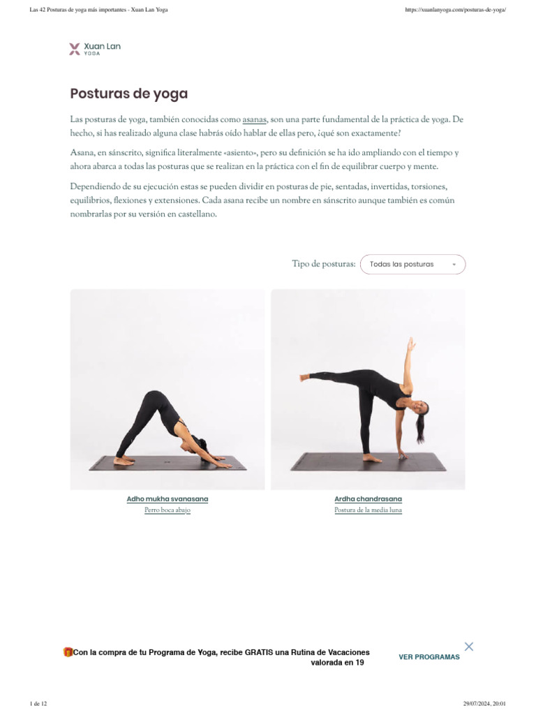 La Pose 42 en Yoga: Guía Esencial | PDF | Asana | Yoga