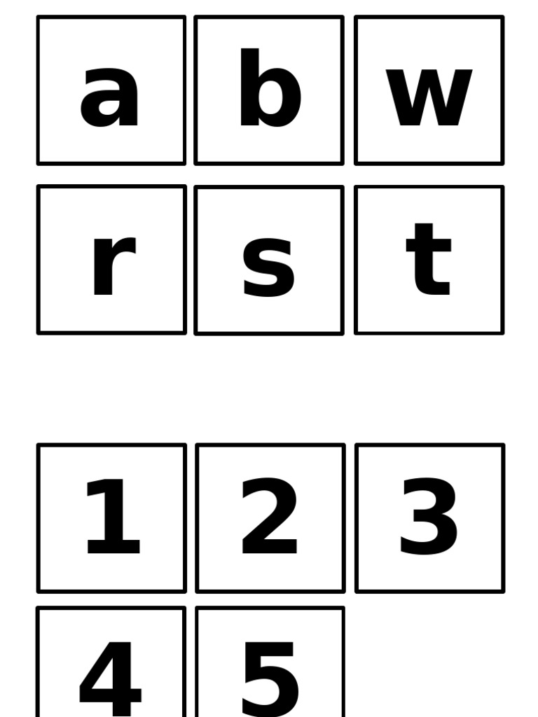 Letter Number Cards (1) | PDF