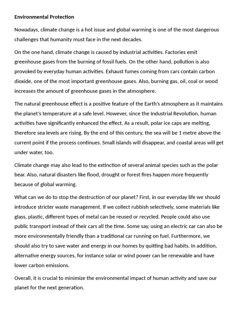 Environmental Protection | PDF