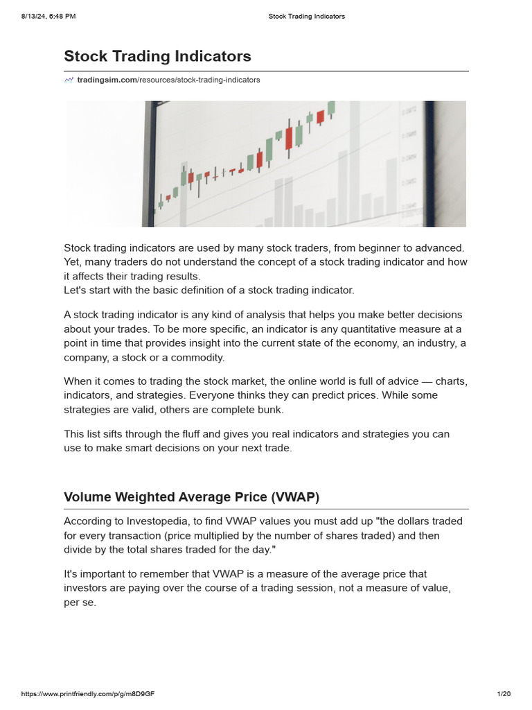 Stock Trading Indicators | PDF | Moving Average | Technical Analysis