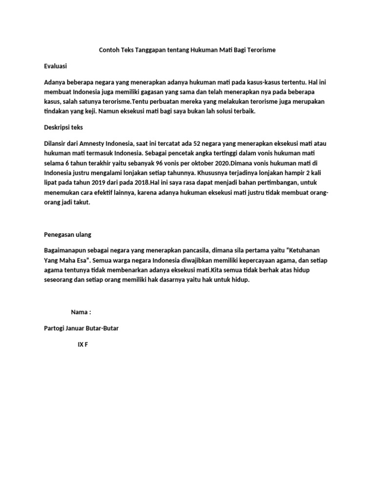 Contoh Teks Tan-WPS Office | PDF