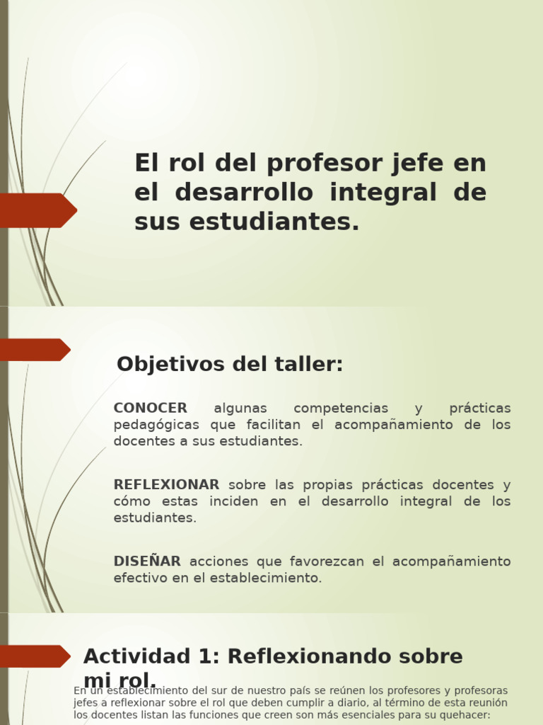 El Rol Del Profesor Jefe | PDF