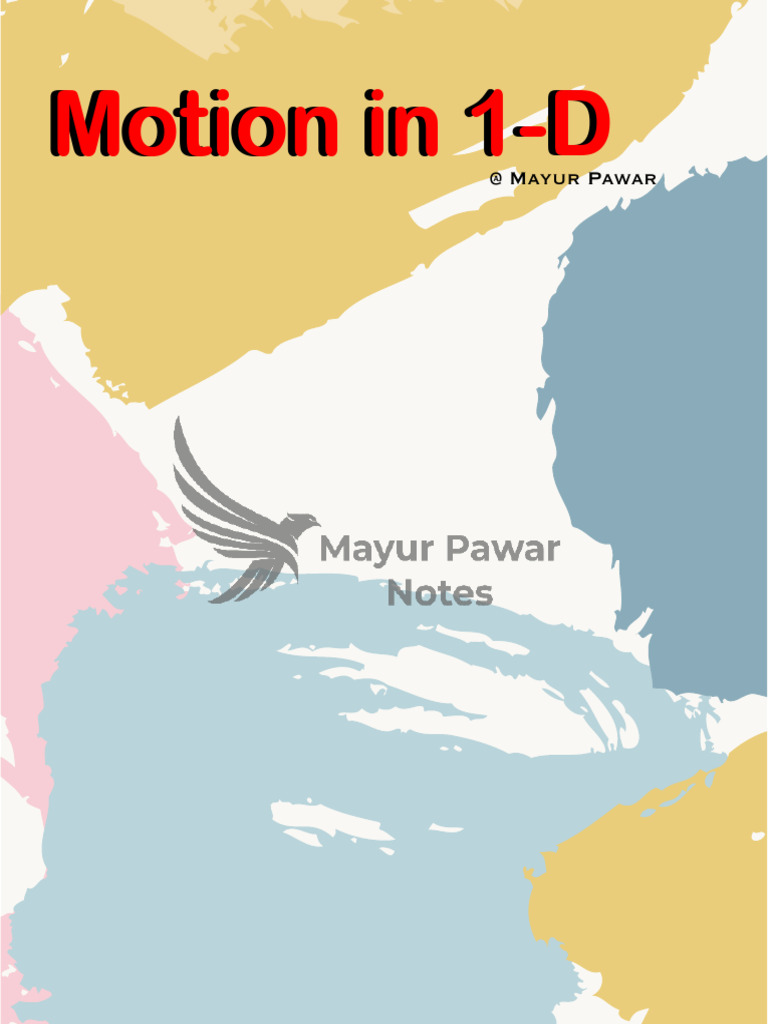Motion in 1-D | PDF